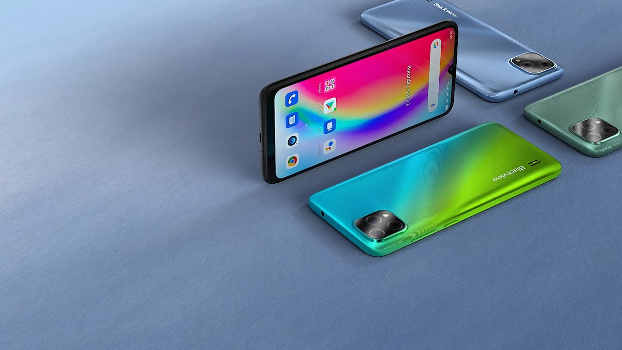 Slim and trendy neon green phone six inches colorful 4G smartphone ...